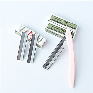 Forever one 20Pcs Single Edge Razor Blade Steel Industrial Razor Blades Disposable Straight Razor Blades for Men and Women