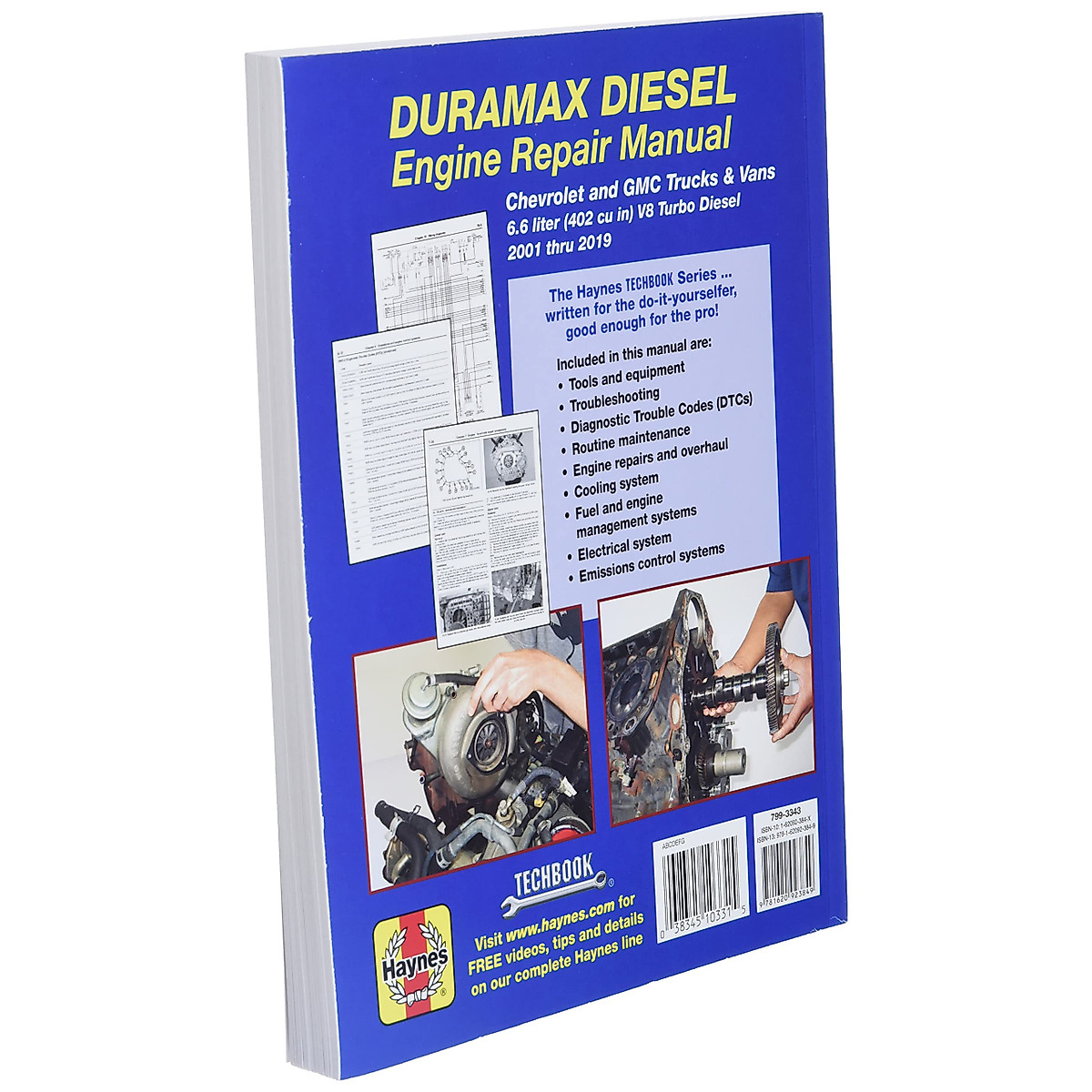 Duramax Diesel Engine for Chevrolet & GMC Trucks & Vans (01-12) Haynes TECHBOOK