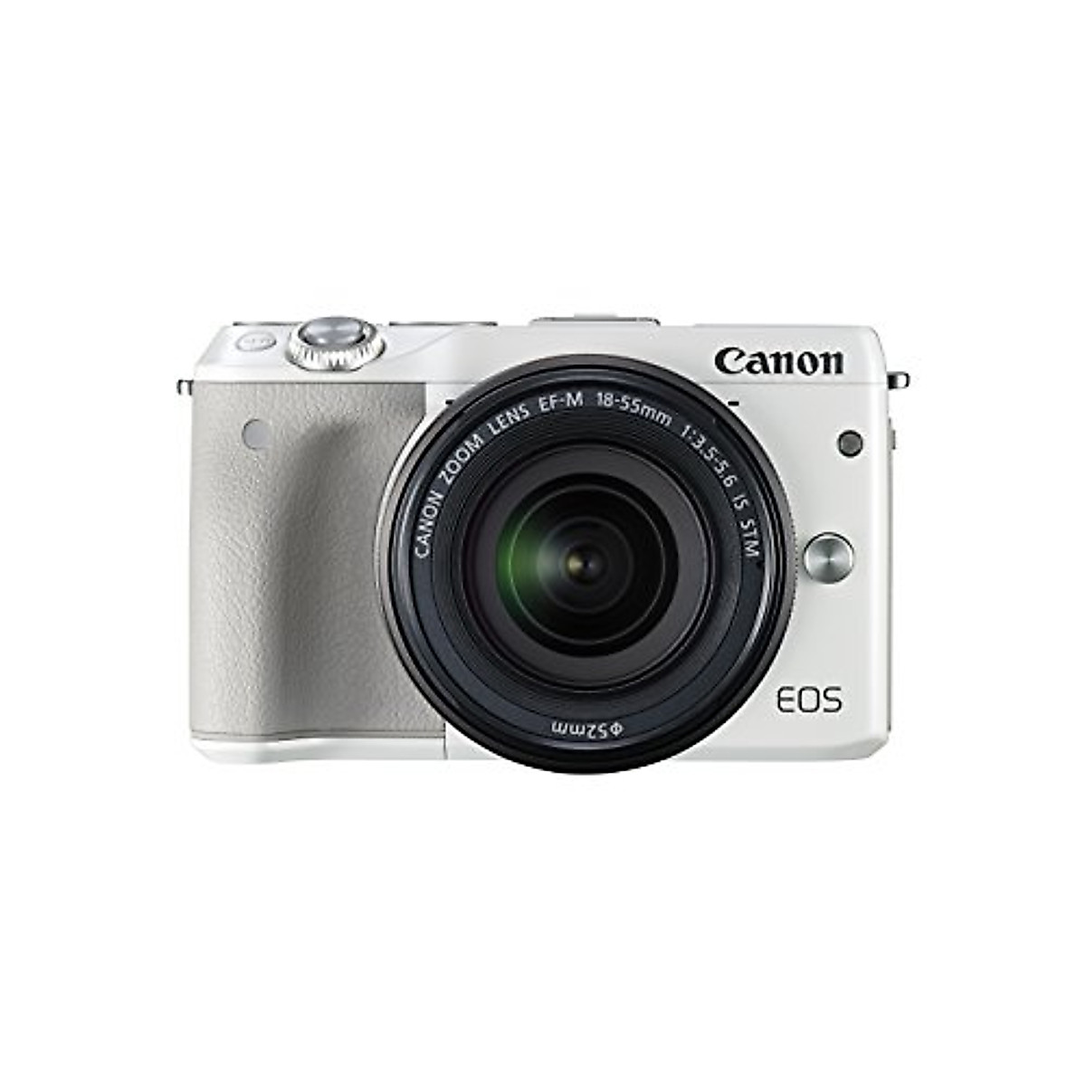 Canon EOS M3 Mirrorless Camera Kit with EF-M 18-55mm Image Stabilization (IS) STM Lens - Wi-Fi Enabled (White)