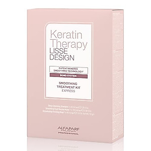 Alfaparf Milano At Home Keratin Hair Treatment - Keratin Therapy Lisse Design Express Brazilian Keratin Treatment - Hair Straightening and Smoothing - Formaldehyde Free - Sulfate Free