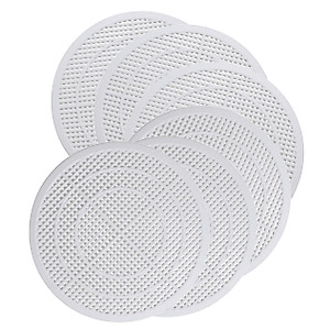 Veemoon 6pcs Floor Drain Filter Screen Durable Sink Drain Cover Shower Drain Cover Floor Filter Bathroom Floor Drain Cover Shower Accessories Sink Mesh Cover White Pp Can Be Cut Filter Cap