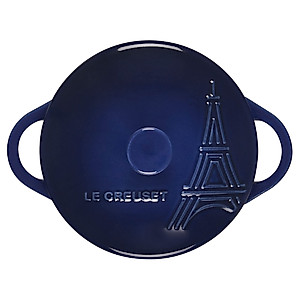 Eiffel Tower Stoneware Mini Cocotte - Indigo