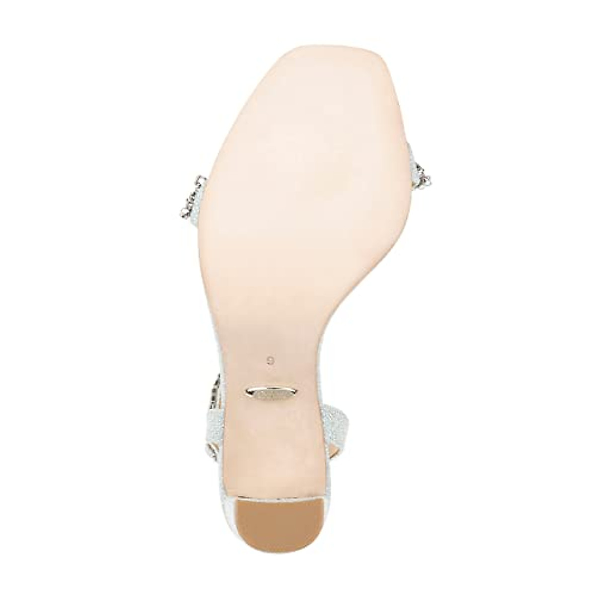 Badgley Mischka Women's TASMINE Heeled Sandal, Soft Blue, 9