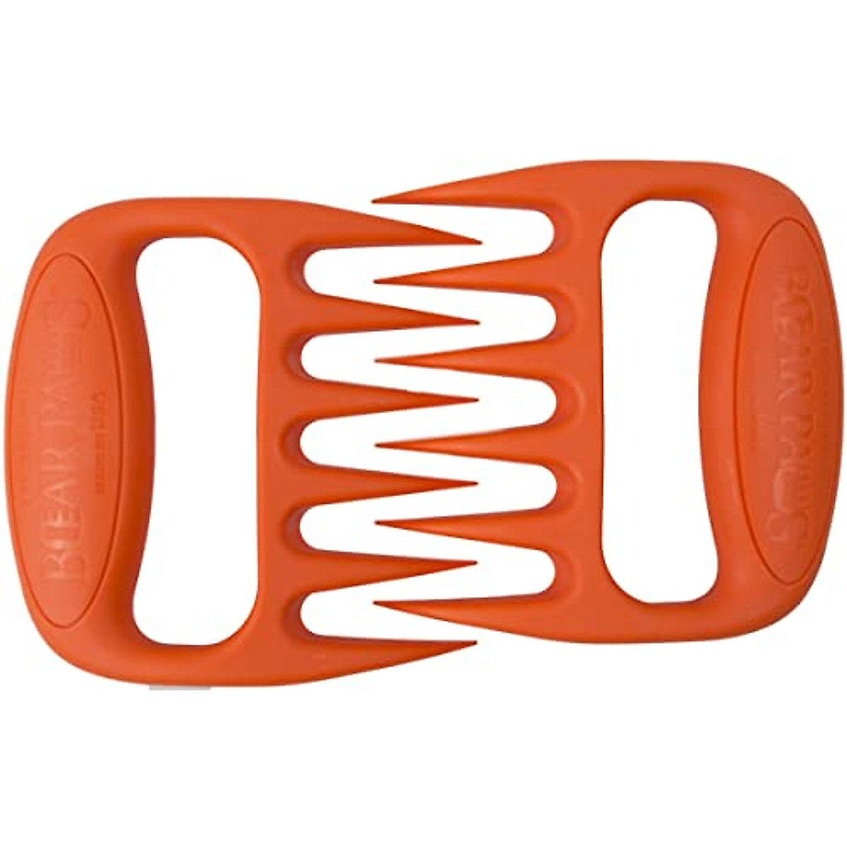 Bear Paws Meat Claws, 2 Pairs (Orange) - The Original Meat Shredder Claws, USA Made - Easily Lift, Shred and Serve Meats - Ultra-Sharp, Ideal Meat Claws for Shredding Pulled Pork, Chicken and Beef…