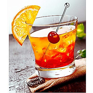 50 Pieces Stainless Steel Cocktail Picks Metal Martini Picks 4.3 inch