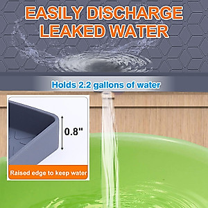 Under Sink Mat for Kitchen Silicone Waterproof Mat for 36" Cabinet, Kitchen Cabinet Liner, Under Sink Tray for Drips Leaks Spills Easy to Clean
