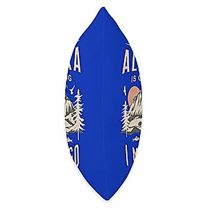 Alaska is Calling I Must Go by Art-Wear Alaska is Calling I Must Go Adventure Travel Apparel Novelty Throw Pillow, 18x18, Multicolor