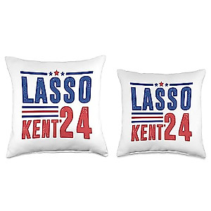Lasso Kent' Funny USA Flag 2024 Election Meme Tee Lasso Kent' Funny 4th of July USA Flag Sports Election Throw Pillow, 18x18, Multicolor