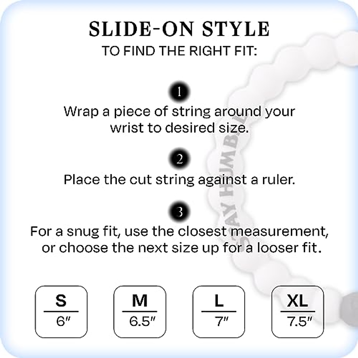 Lokai Silicone Beaded Bracelet for Women & Men, Humble Hopeful Collection - Extra Large, 7.5 Inch Circumference - Silicone Jewelry Fashion Bracelet Slides-On for Comfortable Fit