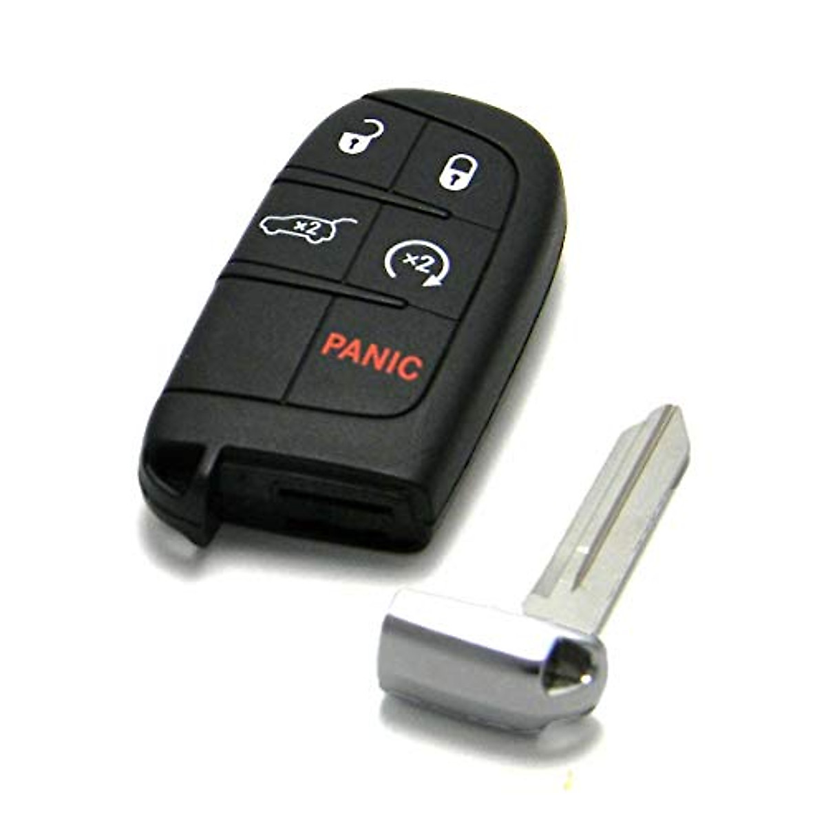 OEM Electronic 5-Button Smart Key Fob Remote Compatible with 2014-2022 Jeep Grand Cherokee (FCC ID: M3N-40821302, P/N: 68143505)