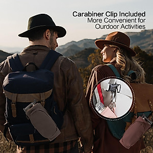 SUITMAT Cup Bag for Stanley Quencher Cup Tumbler, Water Bottle Holder with Large Pocket for Stanley Cup Accessories, Cup Pouch with Adjustable Strap, Fit for iPhone 14 Pro Max (Bag Only)