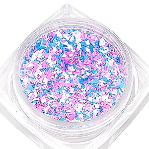 YLSZHY 6 Colors Nail Art Glitter Wool Powder,Nail Powder Set,DIY Nail Art Pigment Powder Glitter Dust Kit for for Nail DIY Crafts Tips Decoration