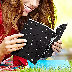 Ystardream Gothic Moon Book Sleeve for Book Lovers Book Covers for Adult 9x11 Inch Book Sox for Most Hardcover Books Washable, Reusable Protective Covers for Textbooks