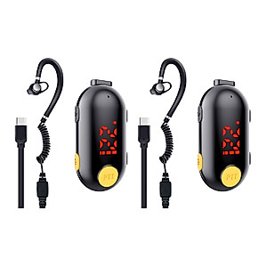 SINORISE Super Mini Walkie Talkie Two Way Radio Portable FM Transceiver for Restaurants,Out Door Sport Supermarket Hospital Tourism,2 Pack