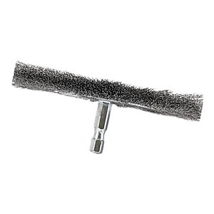 Forney 72740 Wire Wheel Brush, Fine Crimped with 1/4-Inch Hex Shank, 4-Inch-by-.008-Inch