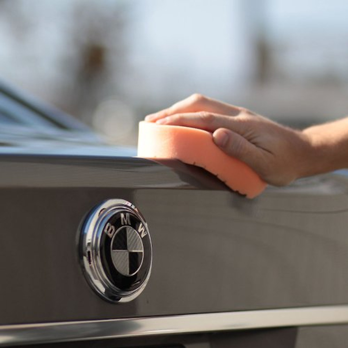 Chemical Guys BUFX_201 Hex-Logic Medium Cutting Hand Applicator Pad, Orange (3 in. x 6 in. x 1 in.)