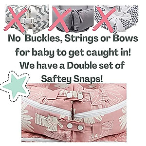 Newborn Baby Nest Portable Infant Lounger Replacement Cover ONLY, Hypoallergenic, Premium, Fits Dockatot Deluxe