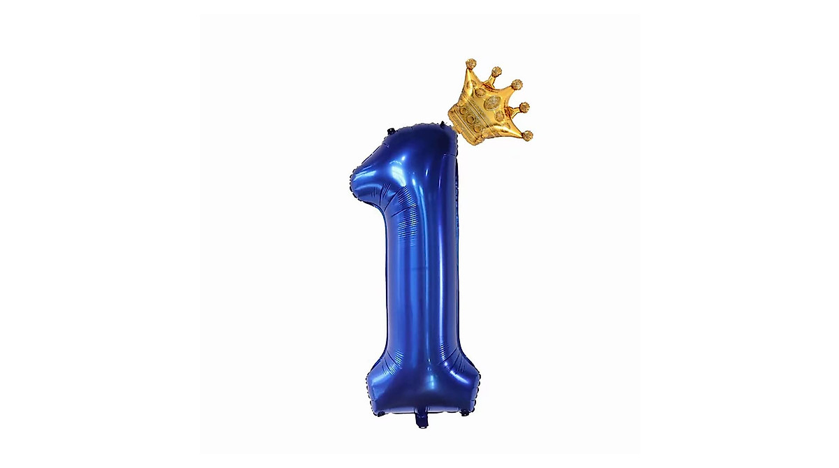 Navy Blue 40" Number 1 Balloon for Birthday Parties