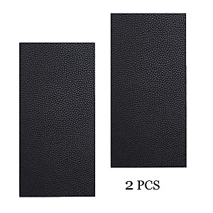 Vowcarol Leather Repair Kits for Couches and Cars, Leather Repair Patches Super-Thin Vinyl Repair kit 2 PCS Black