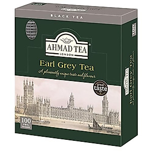 Ahmad Tea Earl Grey foil teabags, 100 Count