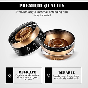 OULII Speed Control Knob with White Word for Electric Guitar 4pcs