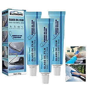 VSDNU 3 Pack Car Glass Oil Film Cleaner, Car Glass Oil Film Remover