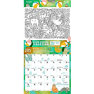 Willow Creek Press Kid’s Plan It Calendar Monthly 2024 Wall Calendar (12" x 12")