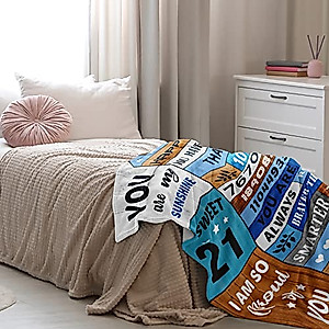 21st Birthday Decorations for Her Him,21st Birthday Gifts for Her,21 Year Old Birthday Gifts for Her Him,Best Gifts for 21 Year Old Male Female Bestie Sister Niece,21st Birthday Blnaket 60”x50”