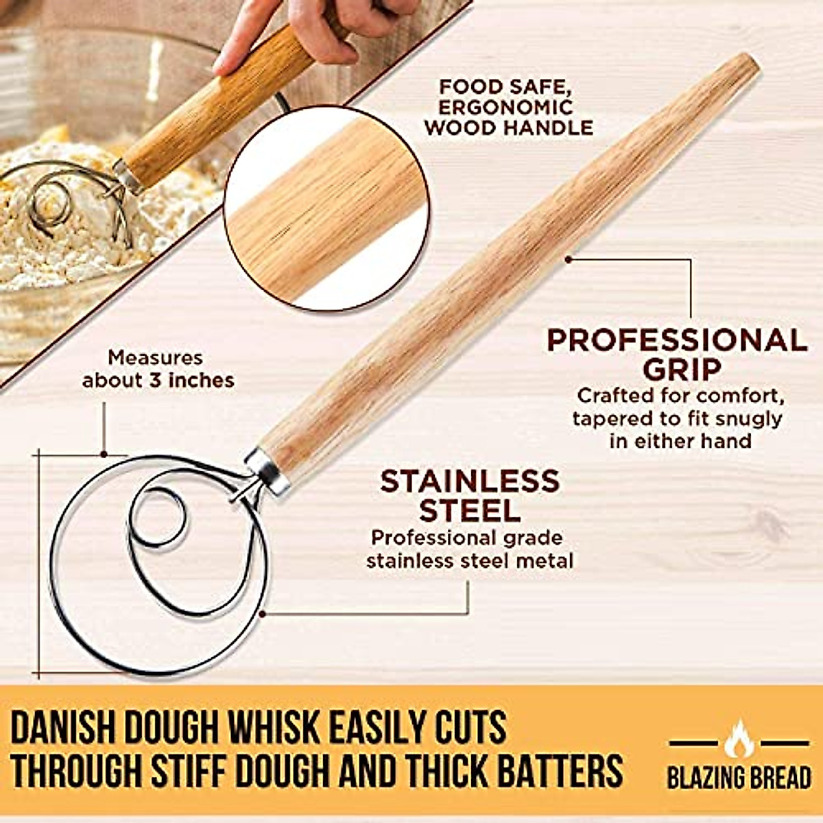 Most Complete Banneton Bread Proofing Basket Set of 2 - Round & Oval Rattan Proofing Baskets, Dough Scraper, Recipe Book - Sourdough Bread Baking Supplies - Perfect Bread Making Tools and Supplies