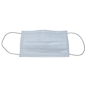 United Sewing Automation MADE IN USA - Disposable Kids/Youth Face Masks - 3-ply - 50ct - White - Adjustable Fit