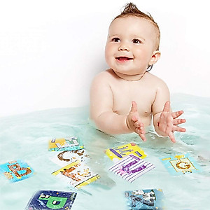 26 PCS Baby Soft Alphabet Cards Toys,Baby Bath Toy ABC Alphabet Baby Flash Cards Early Learning Educational Toy,Washable Waterproof Letter Toys for Toddler Kid Boy Girl 0 1 2 3 4Y