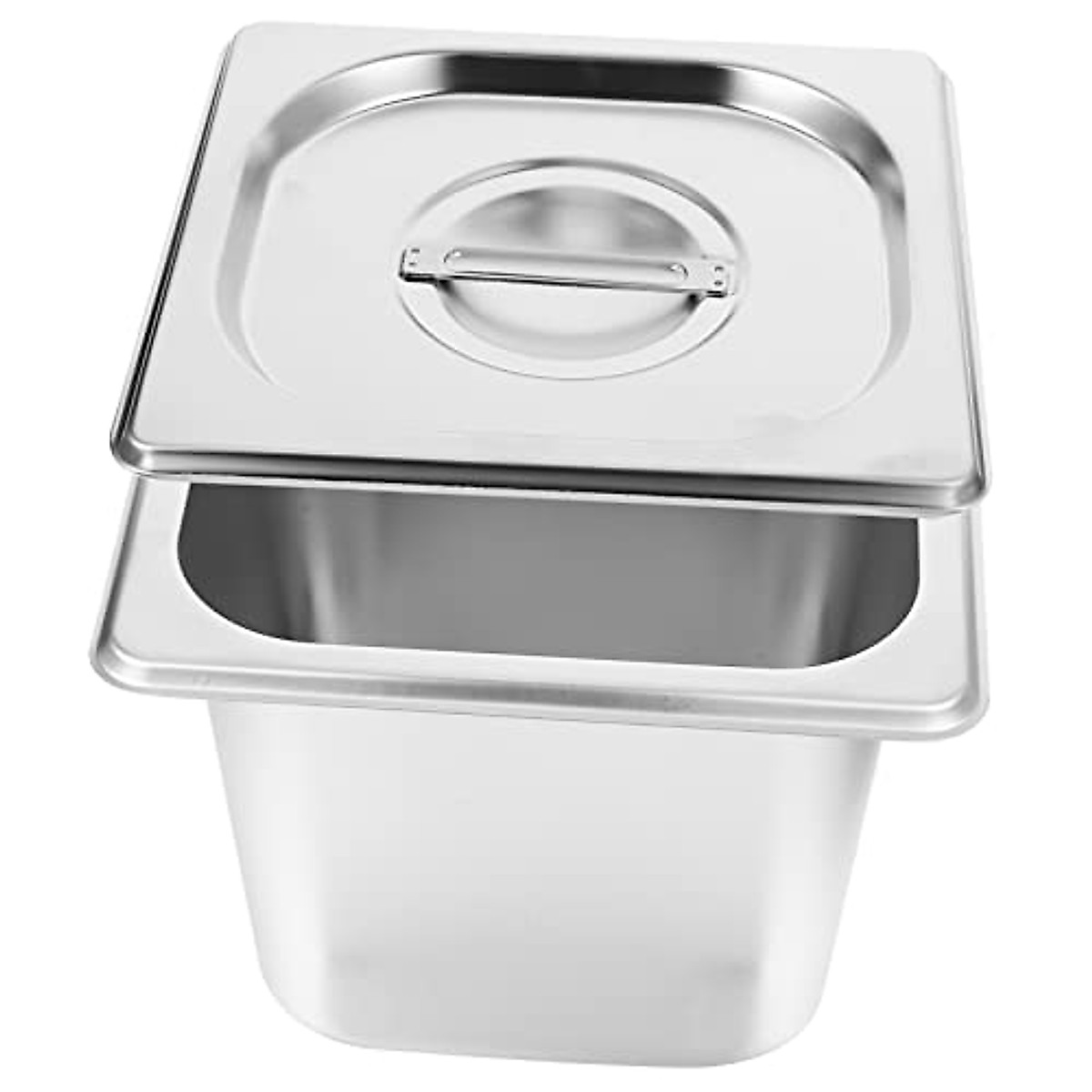 ULTECHNOVO Hotel Dip Bowls Large Serving Bowl Metal Basin Pasta Bowl Metal Mixing Bowls Table Tray Chafing Dishes Fruit Basin Steam Water Pan Buffet With Cover Food Stainless Steel