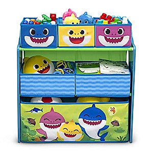Baby Shark Design & Store 6 Bin Toy Storage Organizer by Delta Children