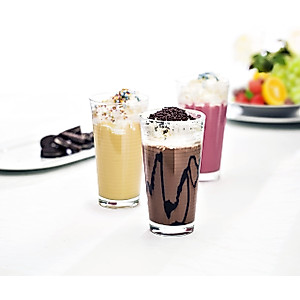 Fortessa Basics Arcade Everyday 12 Pack Set Glassware Kitchen and Barware Great for: Beer, Cocktails, Water, Juice, Iced Tea, Soft Drinks., Pint/Mixing Glass, 16 Ounce