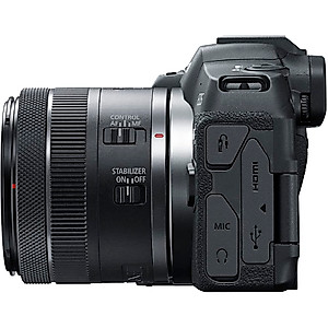 Canon EOS R8 Mirrorless Camera with RF 24-50mm f/4.5-6.3 is STM Lens (5803C012) + 64GB Memory Card + Bag + Charger + LPE17 Battery + Card Reader + Memory Wallet + Cleaning Kit (Renewed)