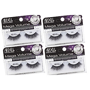 Ardell Mega Volume Lash 250 Multi-Layered False Lashes with Curl Technology, 4 pairs