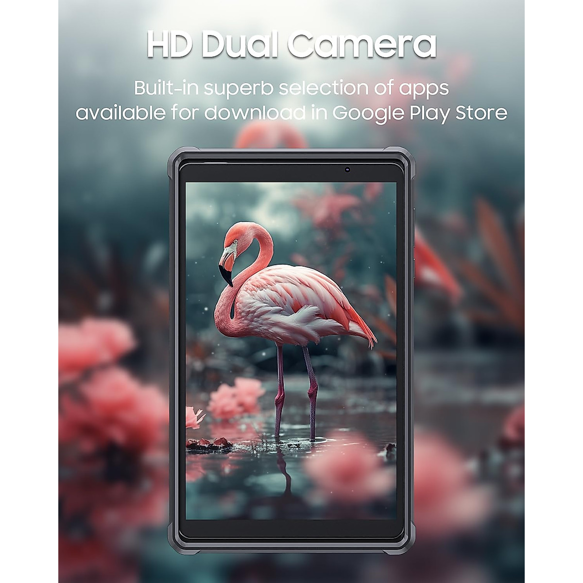 Tablet 8 inch, Android 12 Tablet Pc with Case and Glass, 32GB ROM Support 512GB Expand, Wi-Fi 6 Tablets Computer, 1280x800 Resolution HD Touch Screen, 2+8MP Dual Camera, Google GMS Certified Tab