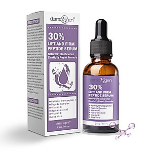 Lift And Firm - 30% Peptide Serum, Matrixyl 3000, Vitamin C & E + Hyaluronic Acid + Aloe Vera, Lifts, Firms & Tightens Skin + Pure Organic Anti-aging Serum (2 Fl Oz)