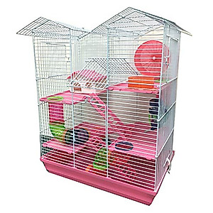 New Large Twin Towner Habitat Syrian Hamster Rodent Gerbil Mouse Mice Rat Wire Animal Cage