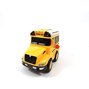 AMPERSAND SHOPS RC Kids Yellow School Bus with Lights and Sound