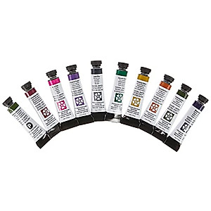 DANIEL SMITH Watercolor, 5ml tubes, Jean Haines Master Artist Set 10 Watercolor Tubes (total 10 pieces) 285610223, 0.17 Fl Oz (Pack of 10)