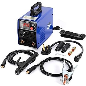 250A 110/220V Welder,ARC/Lift TIG Welding Machine with Synergic Control, IGBT Inverter，Hot Start, Arc Force and Anti-Stick