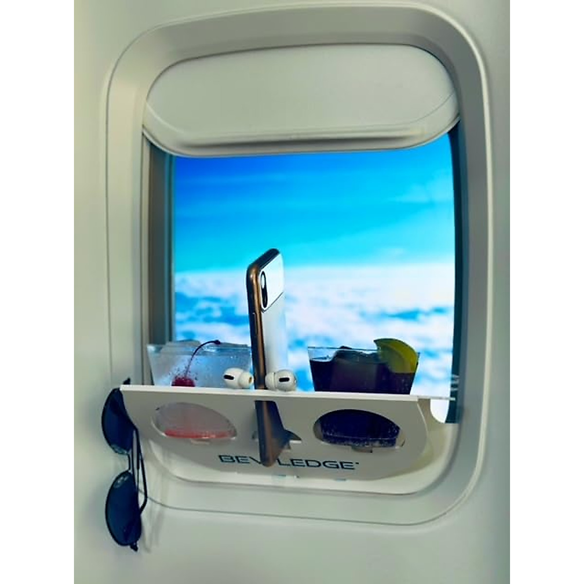 BEVLEDGE - Airplane window organization station - - One of the HOTTEST new travel accessories ! MAKES AN EXCELLENT GIFT FOR ANY TRAVELER!!
