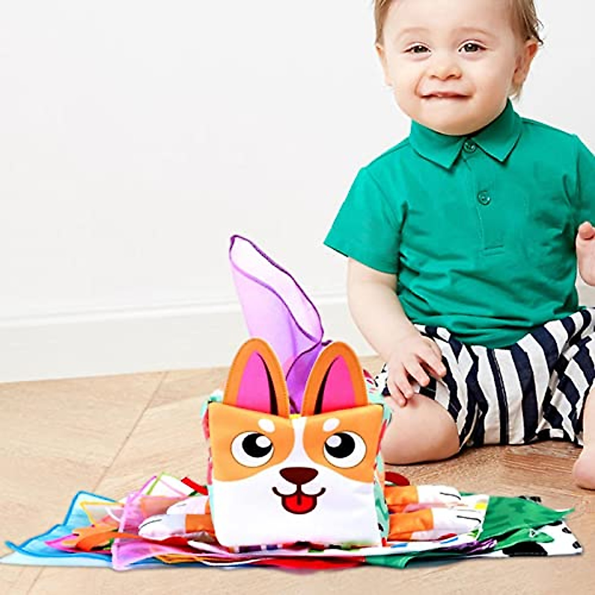 Colaxi Baby Tissue High Contrast Crinkle for Boys and Girls Toddlers Kids