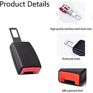 2 PCS Most Model Accessories Polyester Extension Comfortable and Convenient for Car Seats Universal，Ships from the US (4.7 Inch)