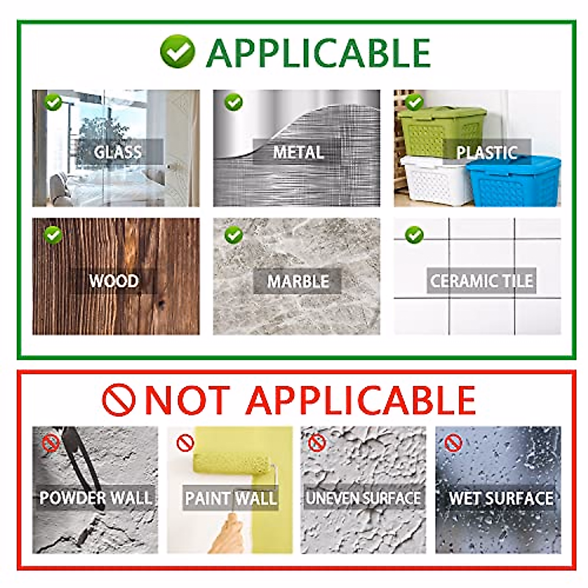 VAEHOLD Adhesive Wall Hooks, Heavy Duty Sticky Holder Waterproof Aluminum Towel Hooks for Hanging Coat, Hat, Key, Clothes, Closet Hook Wall Mount for Kitchen, Bathroom, Office (6, Black)