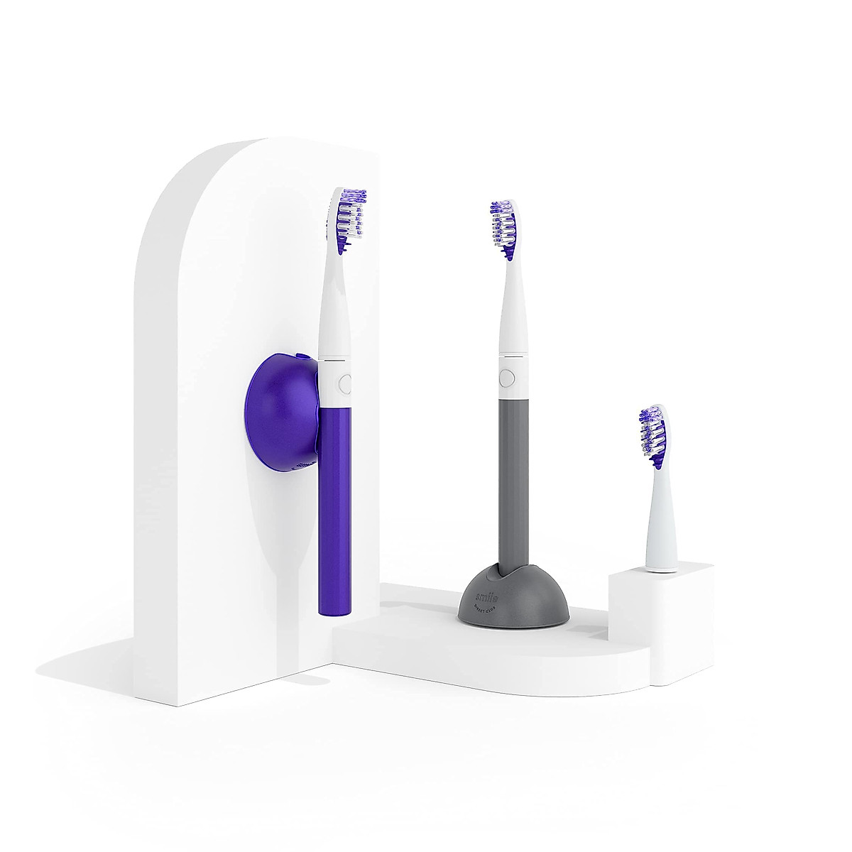 SmileDirectClub Smiles for 2 Bundle – 2 Electric Toothbrushes, 1 Replacement Brush Head