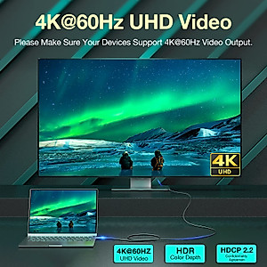 LEIRUI USB-C Cable, 6.6FT, Supports PD 100W, 20Gbps Data Transfer, 4K@60Hz Video, USB C to USB C 3.2 Cable for Thunderbolt 3/4, Oculus Quest, Switch, iMac, MacBook, iPad Pro, Dell XPS