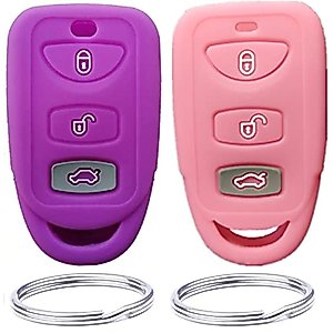 Click Image to Open expanded View Smart Key Fob Cover Case Protector Keyless Remote Holder for Hyundai Elantra Genesis Sonata Kia Sorento Forte Optima
