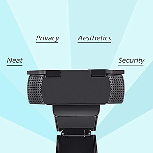 CloudValley Webcam Cover for Logitech C920/ C920x/ C922x/ C930e/ C922/ C920 HD Pro Stream Webcam, Camera Cover to Protect Lens and Security, Black